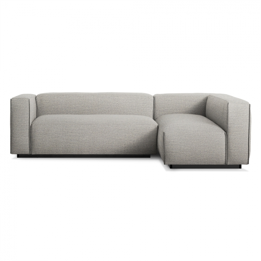 Cleon Sectional Sofa Small Left Tait Charcoal